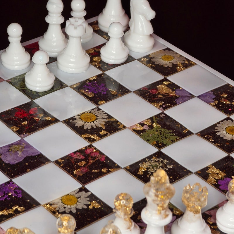 Epoxy Resin Chess Board - Etsy