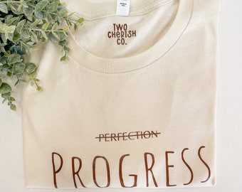 Progress Over Perfection Teacher Shirt | Etsy