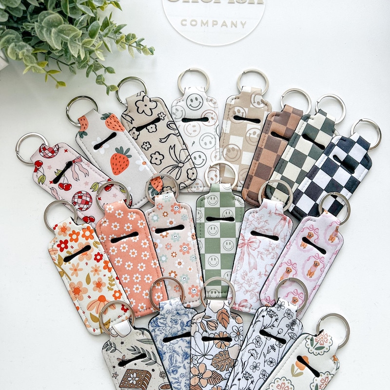 Floral Keychain Holder - Etsy