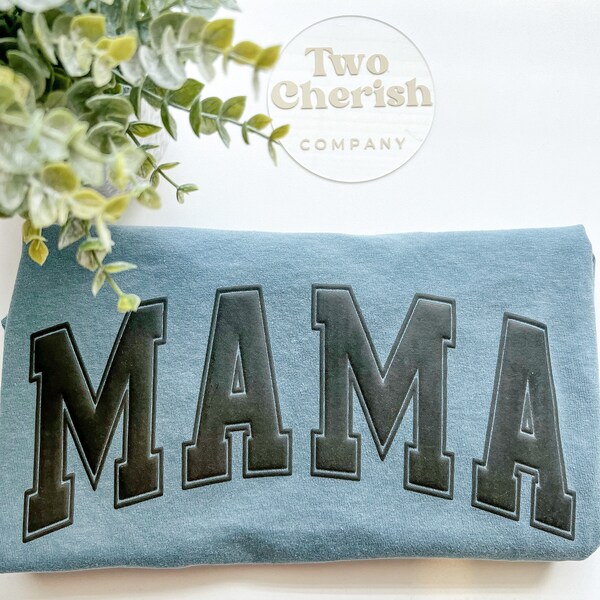 Black Puff Mama Sweatshirt - Etsy