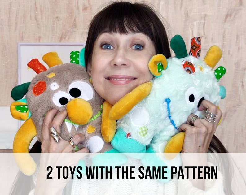 Color Monster Sewing Pattern DIY Embroidery Sewing Pattern for Monsters ...