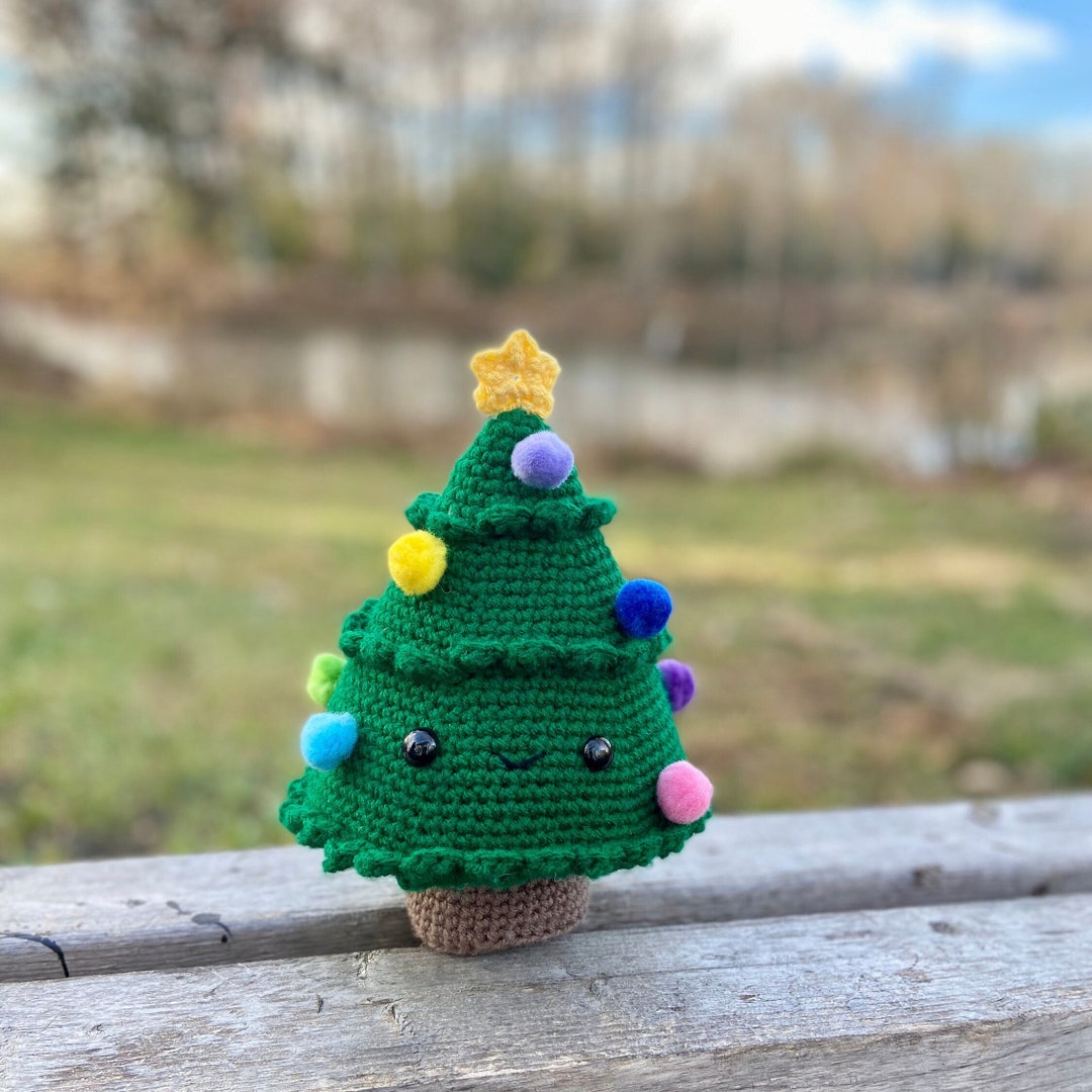 Cute Crochet Christmas Tree Plushie Christmas Tree With Ornaments ...