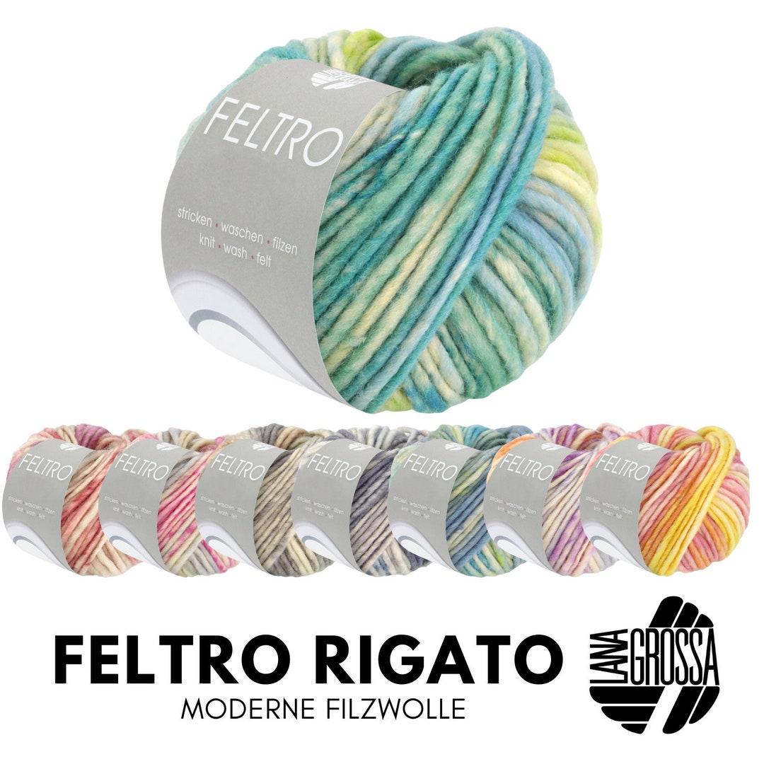 Lana Grossa FELTRO RIGATO 50 G Modern Felting Wool Fairy Tale - Etsy UK