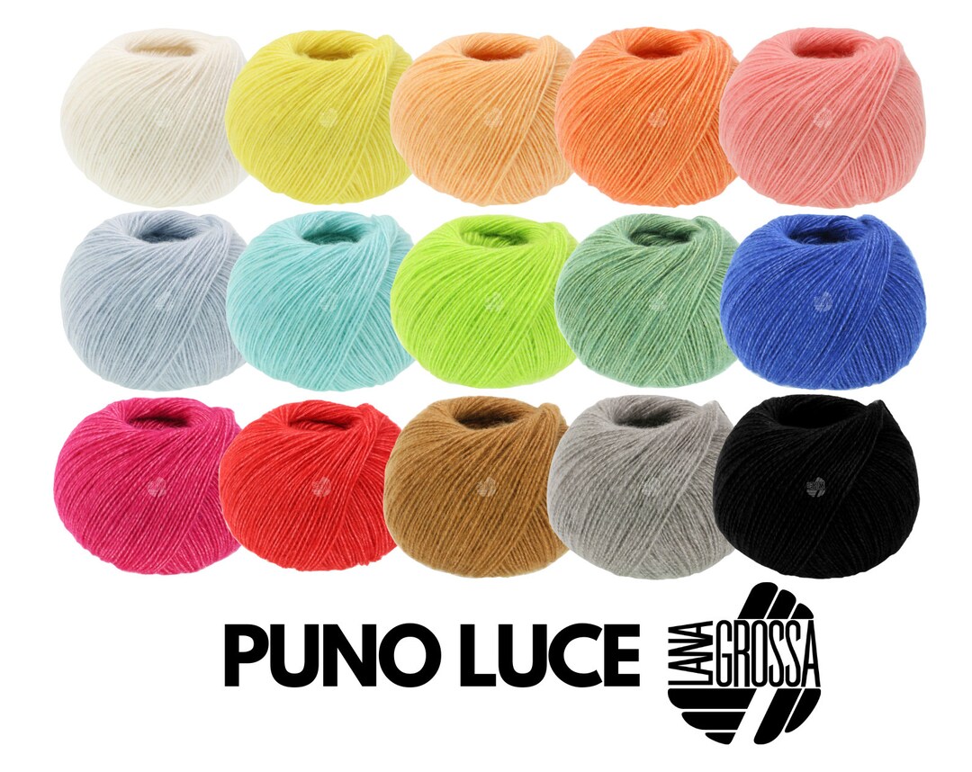 Lana Grossa PUNO LUCE 50 G Delicate Net Yarn Structure With a Slight Sheen 250 M - Etsy