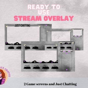 Kawaii Pastel Goth Bat Twitch Overlay - Etsy Canada