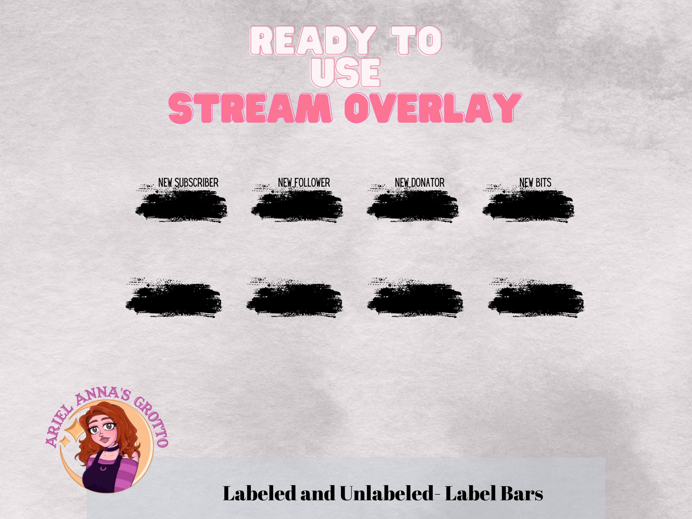 Kawaii Pastel Goth Bat Twitch Overlay - Etsy