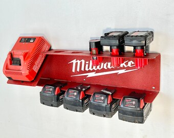 Milwaukee M18 Charger and Battery Holder. Milwaukee Tools - Etsy