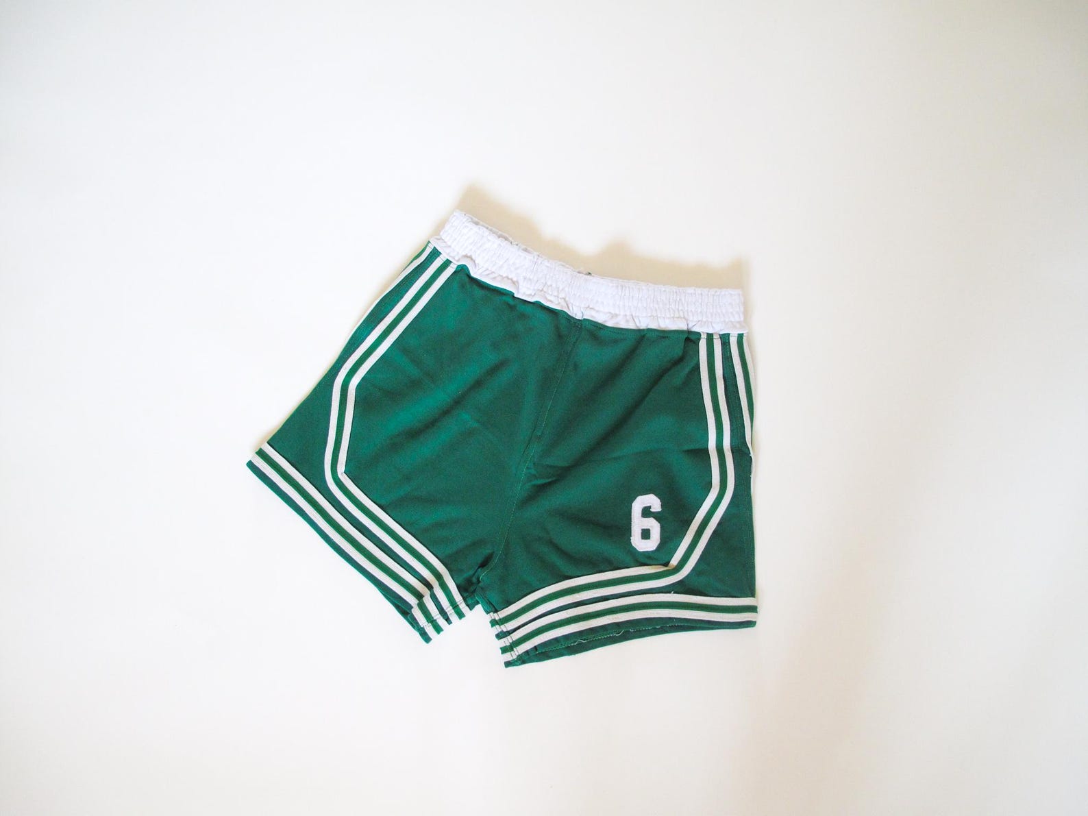 Vintage 60s Track Shorts Speedline Green White Striped Jogging Athletic ...