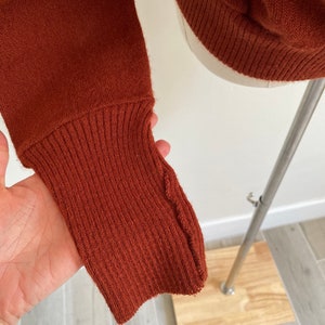 Vintage Rust Acrylic Cardigan Rust Color JC Penney the Sweater Large - Etsy