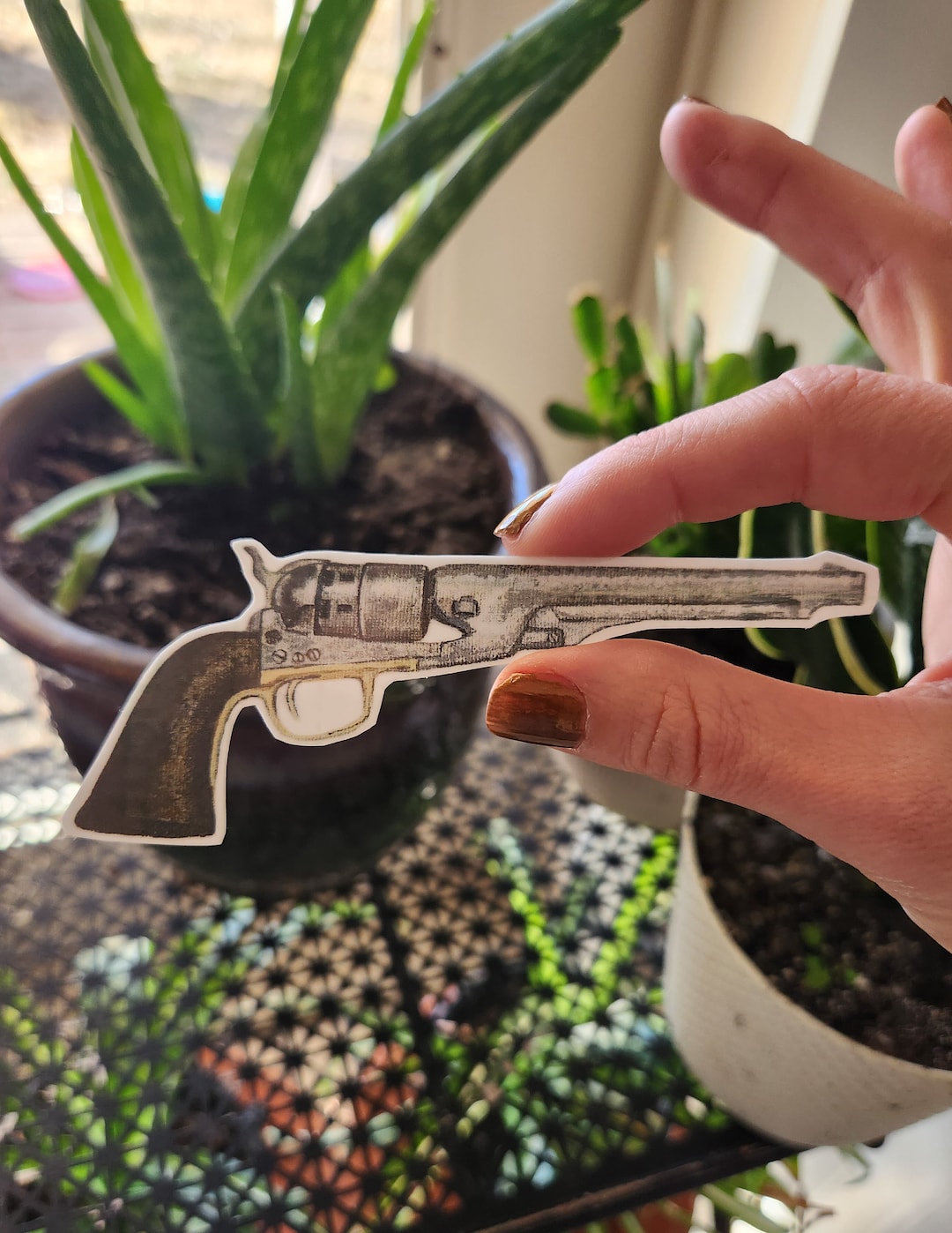 Colt Army/navy Revolver Sticker, Waterproof Josey Whales Pistol Sticker ...