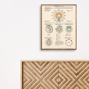 Circle of Fifths Chart-chord System Music Theory Poster-harmonic ...