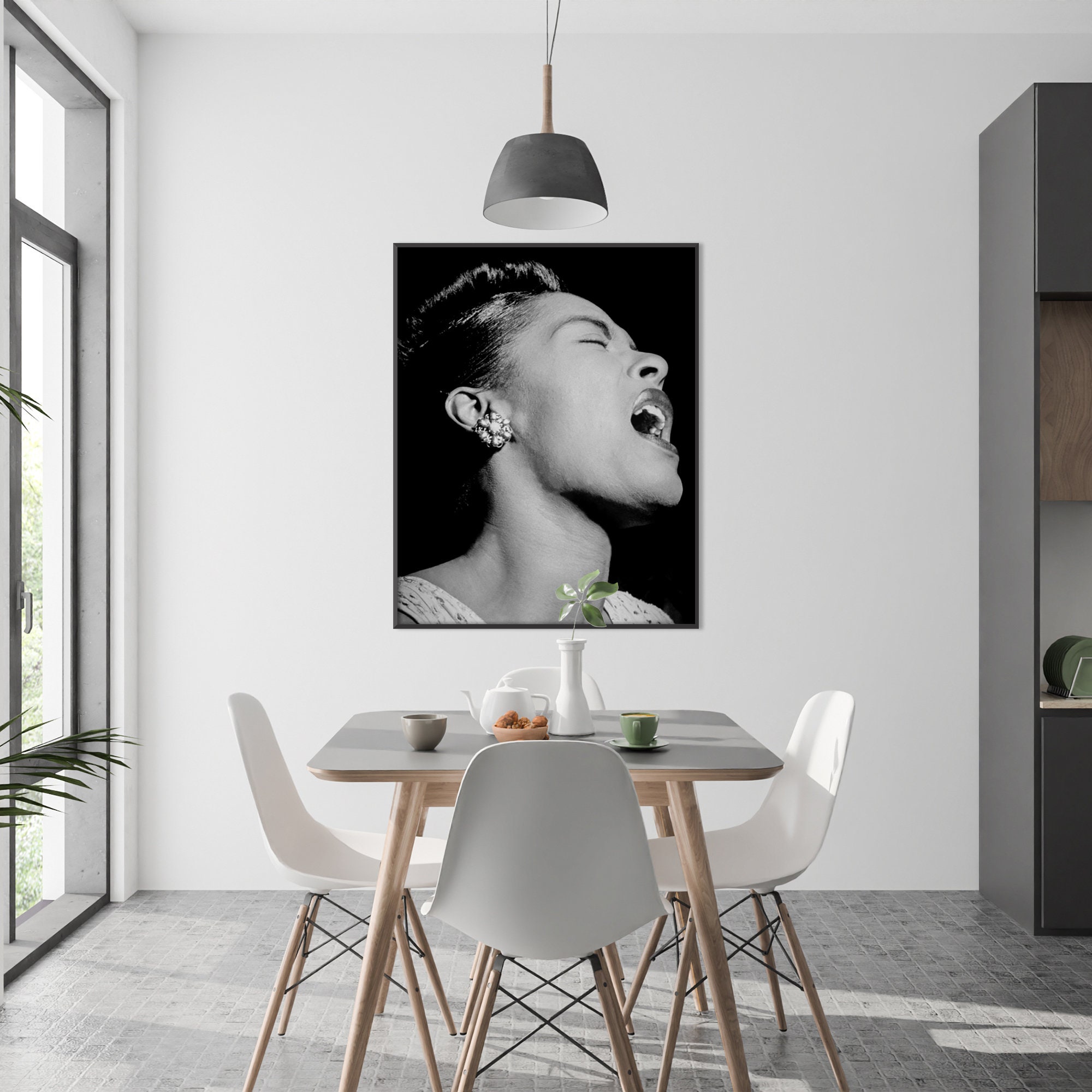 Vintage Billie Holiday Poster Jazz Icon Wall Art for Music - Etsy