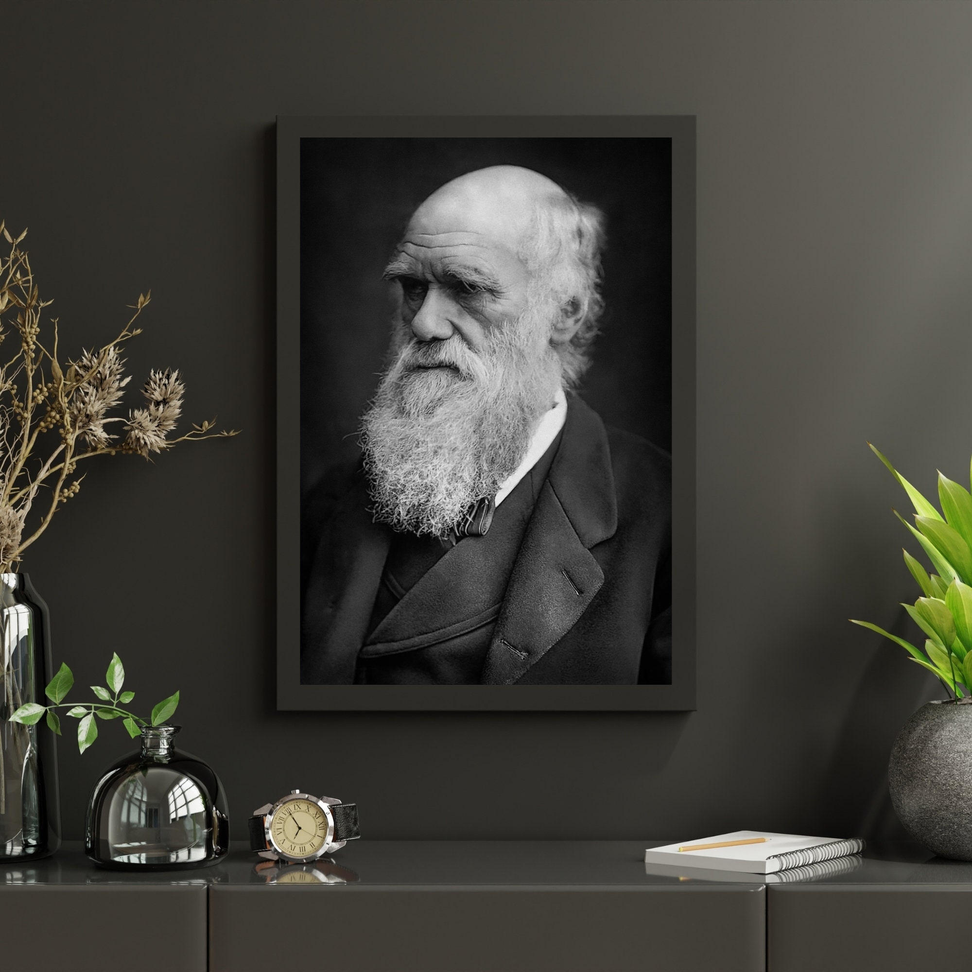 Charles Darwin Poster Print-darwin Art-charles Darwin Wall Art Decor ...