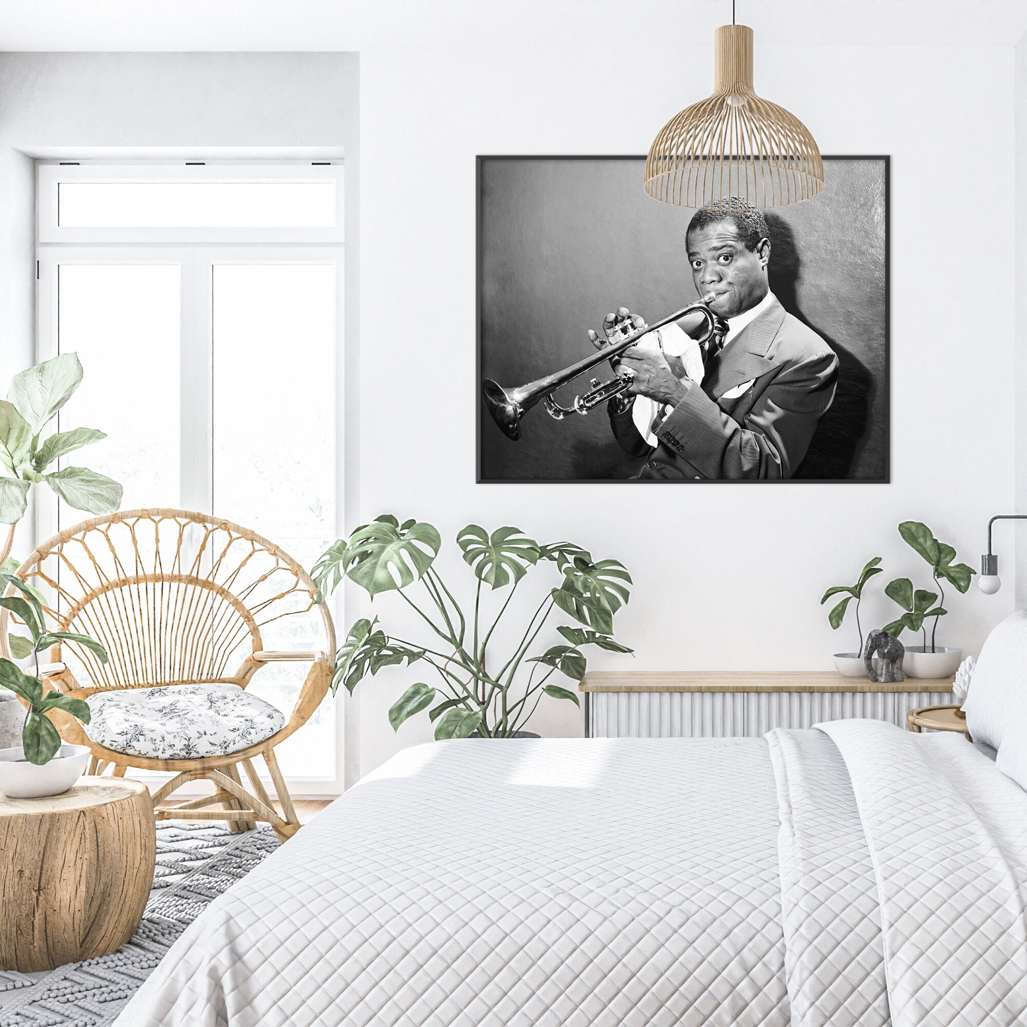 Vintage Louis Armstrong Art Photo Printable Wall Art Photography Old ...