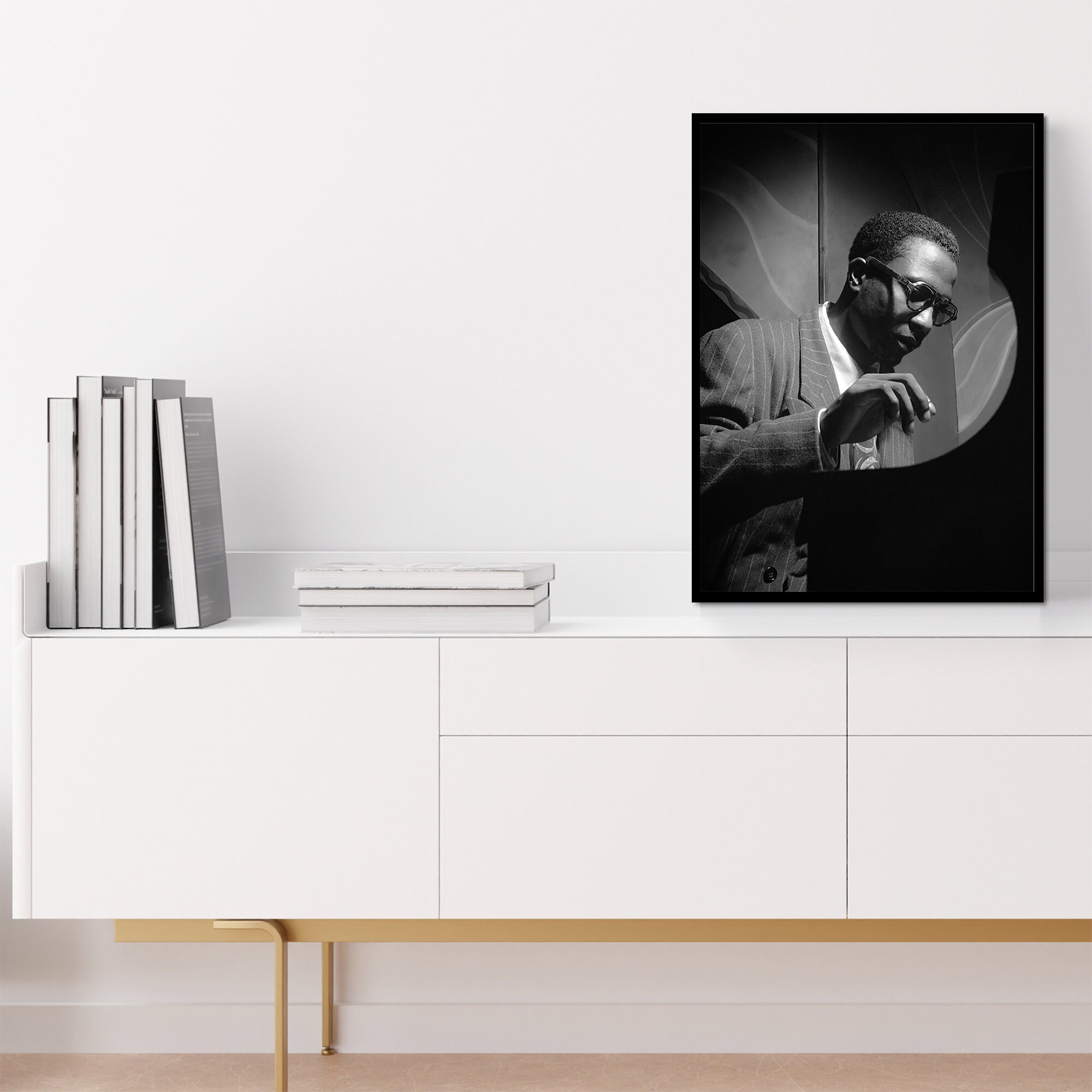 Iconic Thelonious Monk Jazz Musician Print Vintage Wall Art for Home or ...