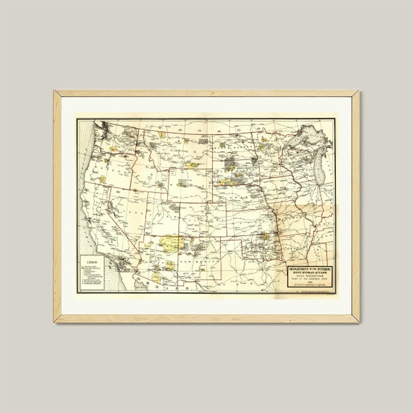Native American Map - Etsy