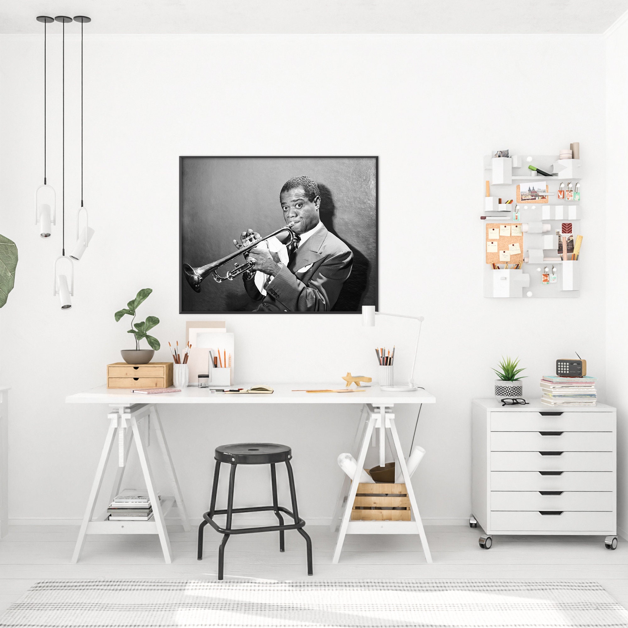 Vintage Louis Armstrong Art Photo Printable Wall Art Photography Old ...