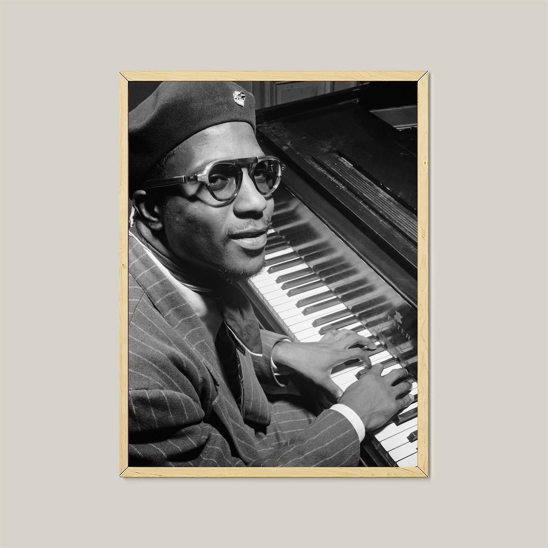 Vintage Thelonious Monk Print: Jazz Musician Portrait (digital Download ...