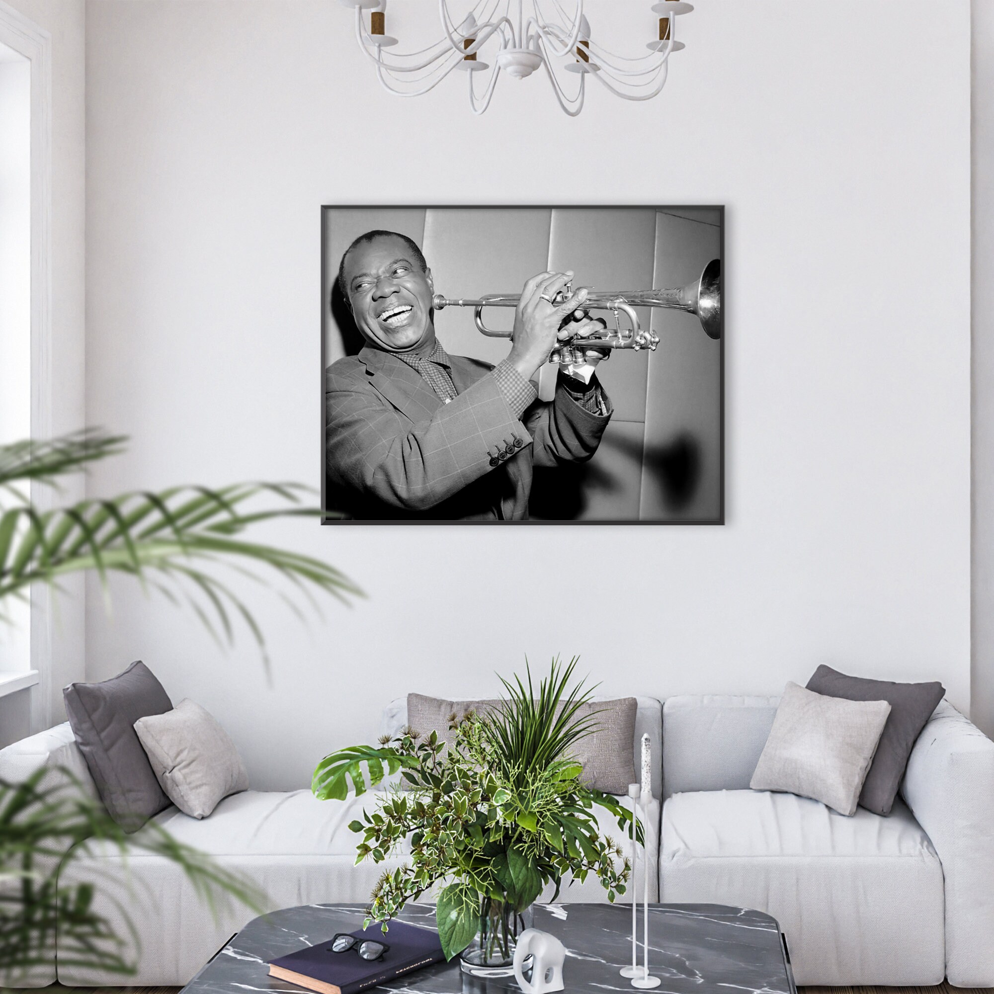 Louis Armstrong Photo Print: Vintage Jazz Legend, Music Room Decor ...