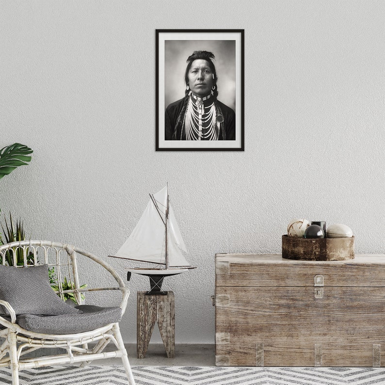 Vintage American Indian Thunder Cloud Blackfeet Poster-Art mural tribal ...