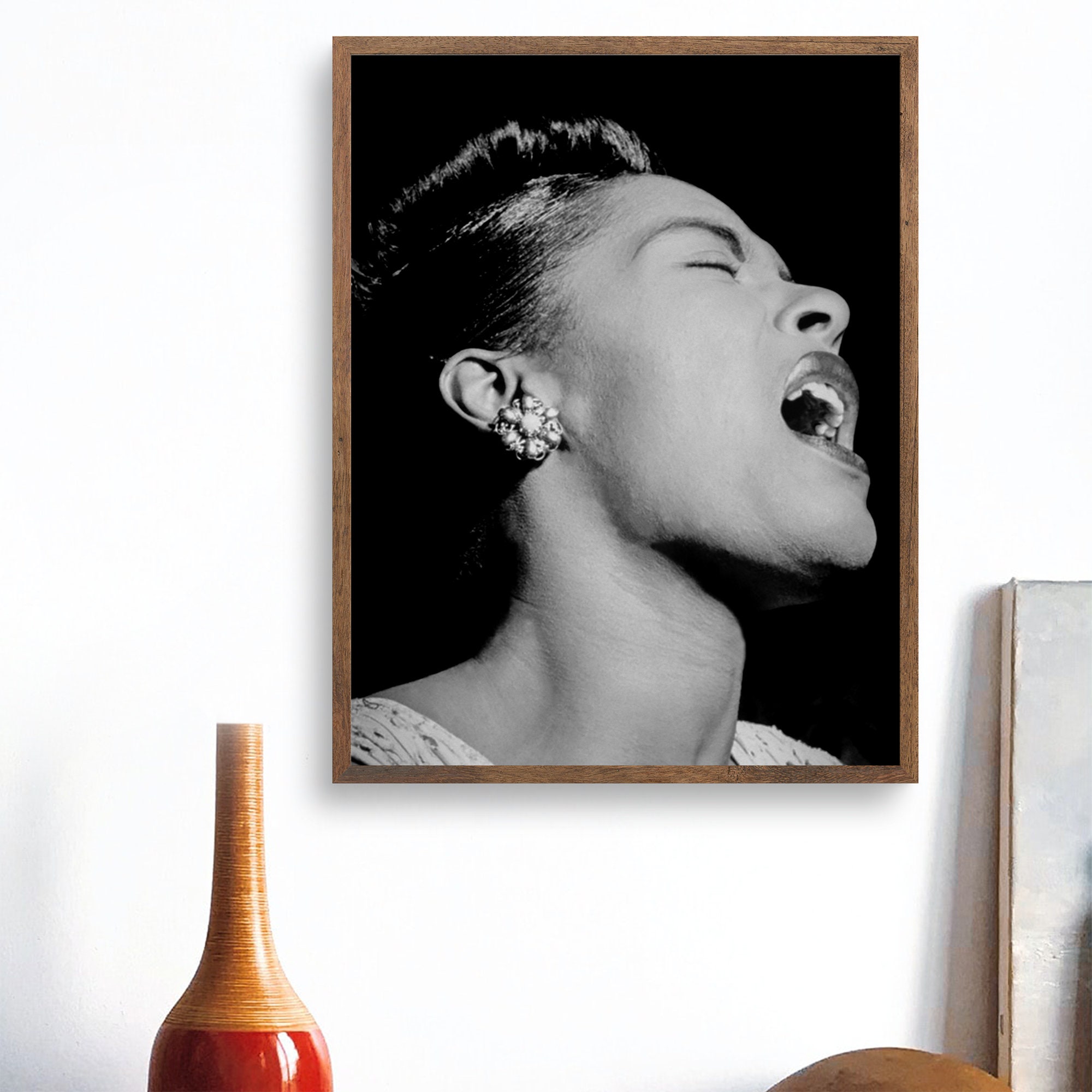 Vintage Billie Holiday Poster Jazz Icon Wall Art for Music - Etsy