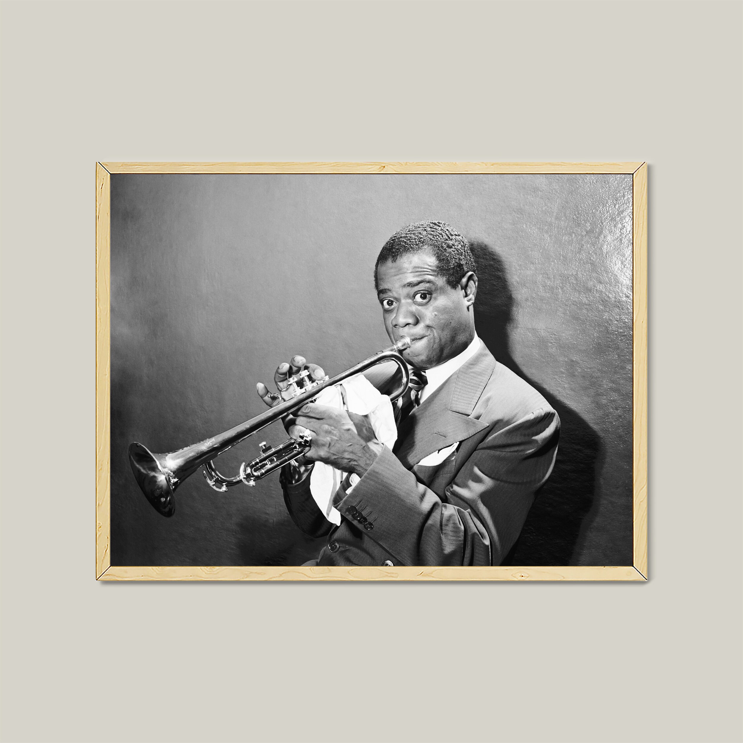 Vintage Louis Armstrong Art Photo Printable Wall Art Photography Old ...