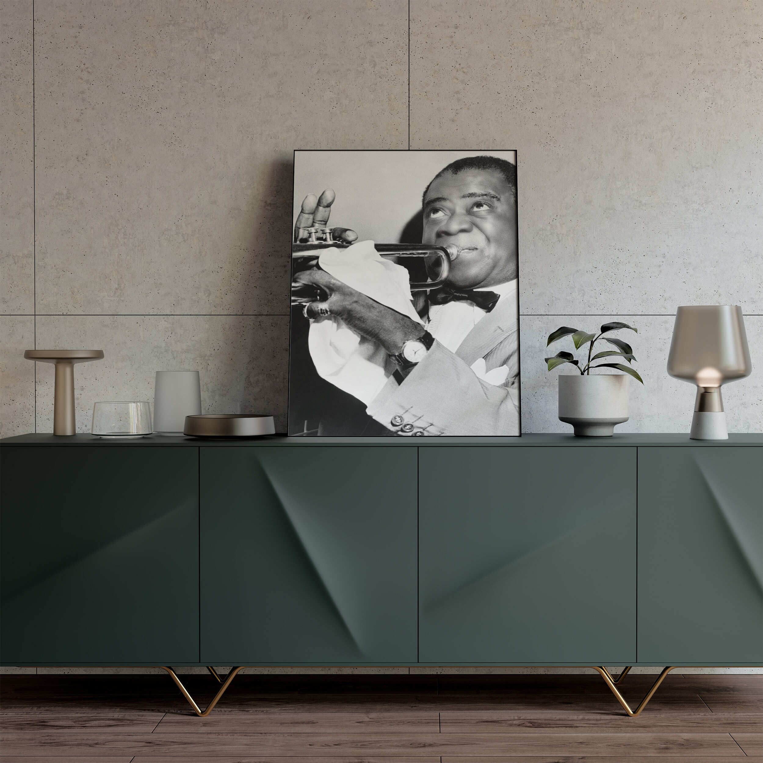 Vintage louis Armstrong jazz Poster-new Orleans Poster-jazz Prints ...