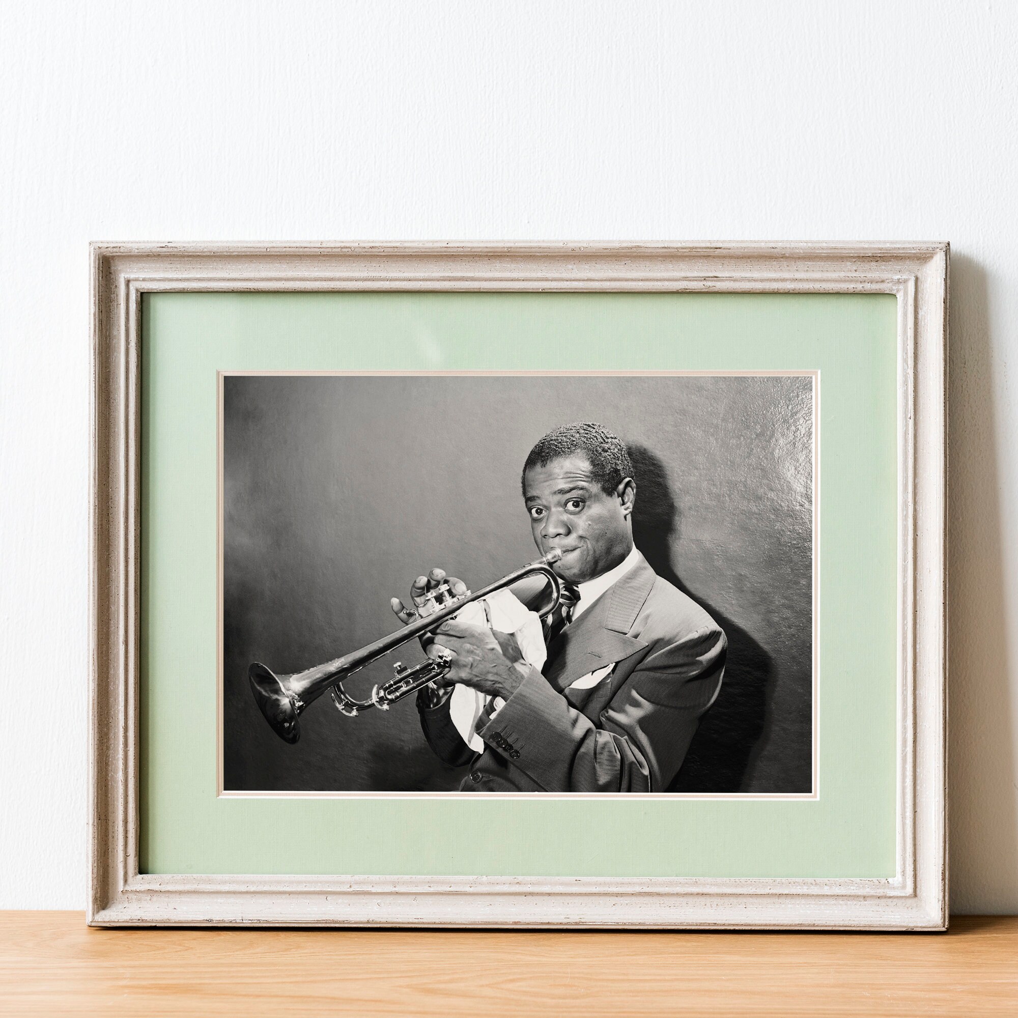 Vintage Louis Armstrong Art Photo Printable Wall Art Photography Old ...