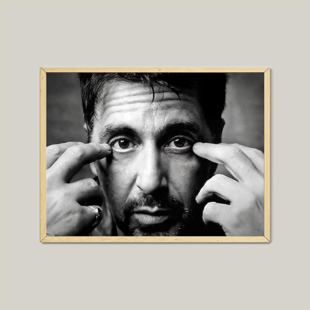 Al Pacino Poster-photography Prints -black and White Wall Art-old ...