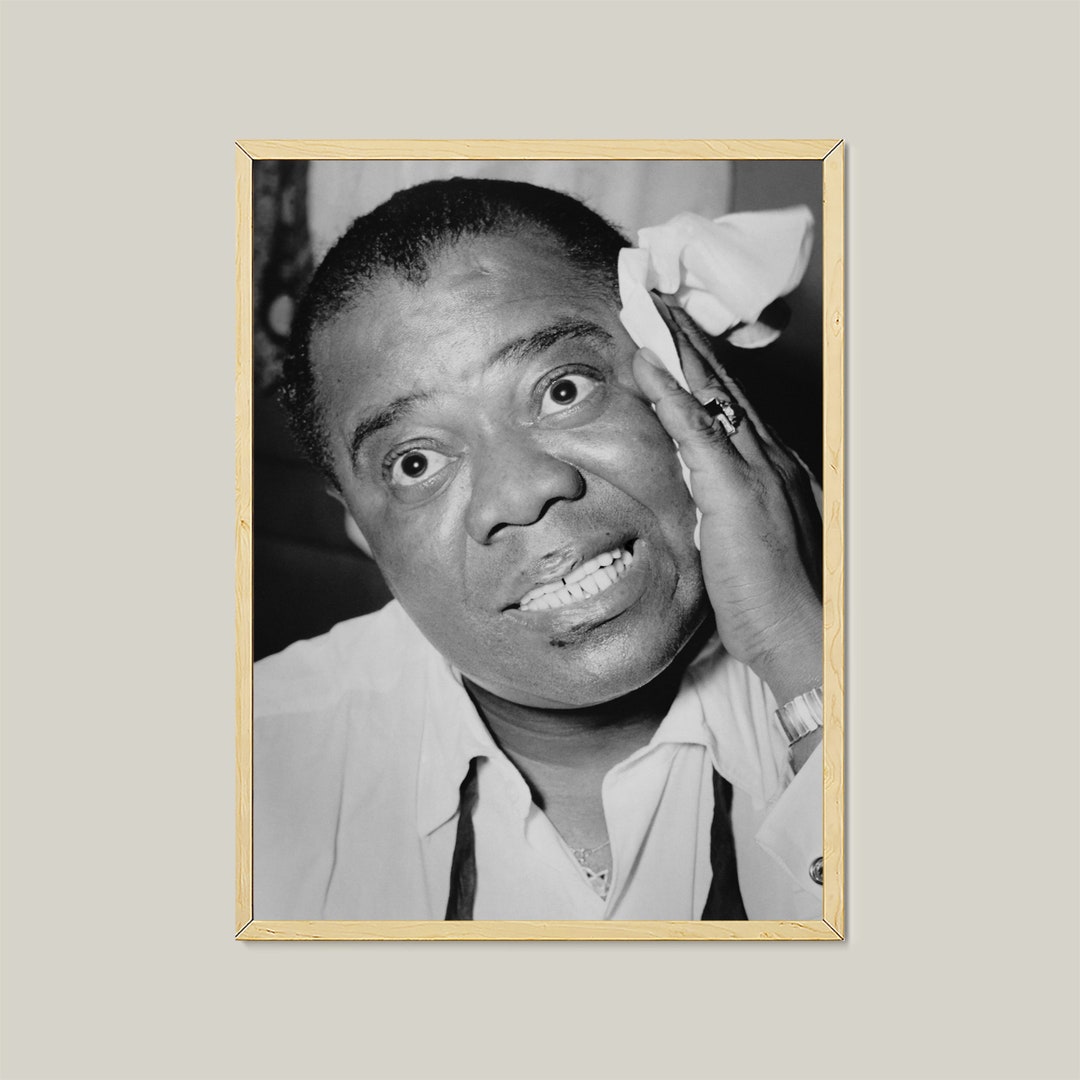 Vintage Louis Armstrong Jazz Poster - Wall Art Photography - Printable ...