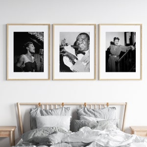Set of 3 Jazz Legends-vintage Louis Armstrong-billie Holiday-ella ...