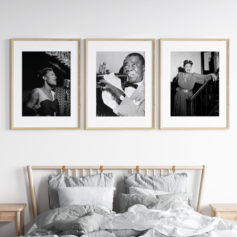 Set of 3 Jazz Legends-vintage Louis Armstrong-billie - Etsy