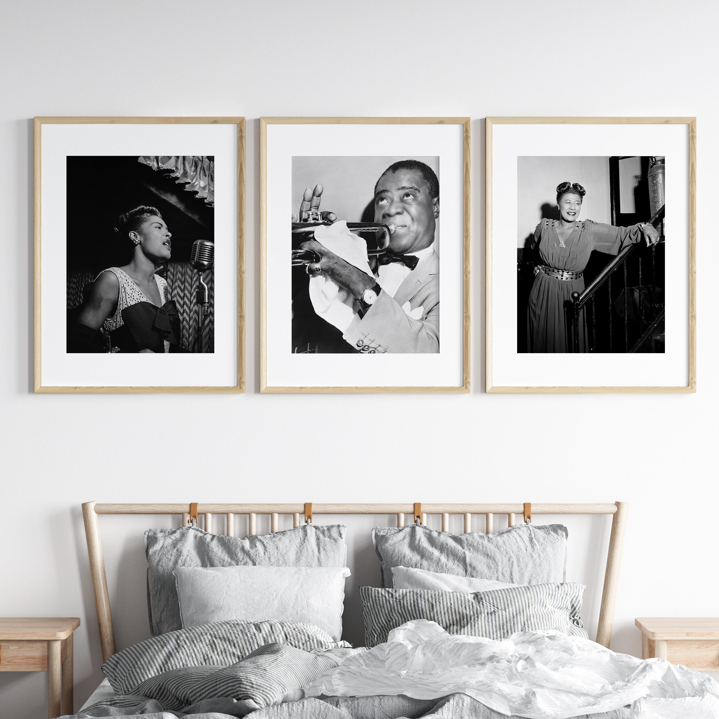 Set of 3 Jazz Legends-vintage Louis Armstrong-billie - Etsy
