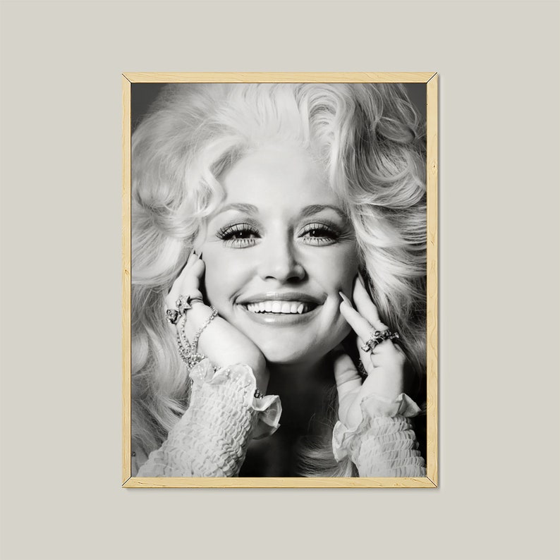 Dolly Parton Decor Vintage Country Music Digital Poster Print Musician ...