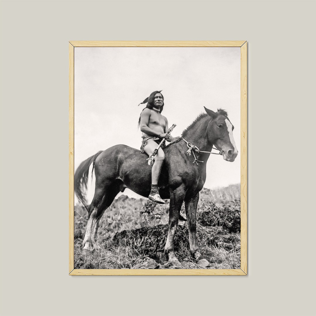 Native American Portrait | Nez Perce Profile Photograph | Digital ...