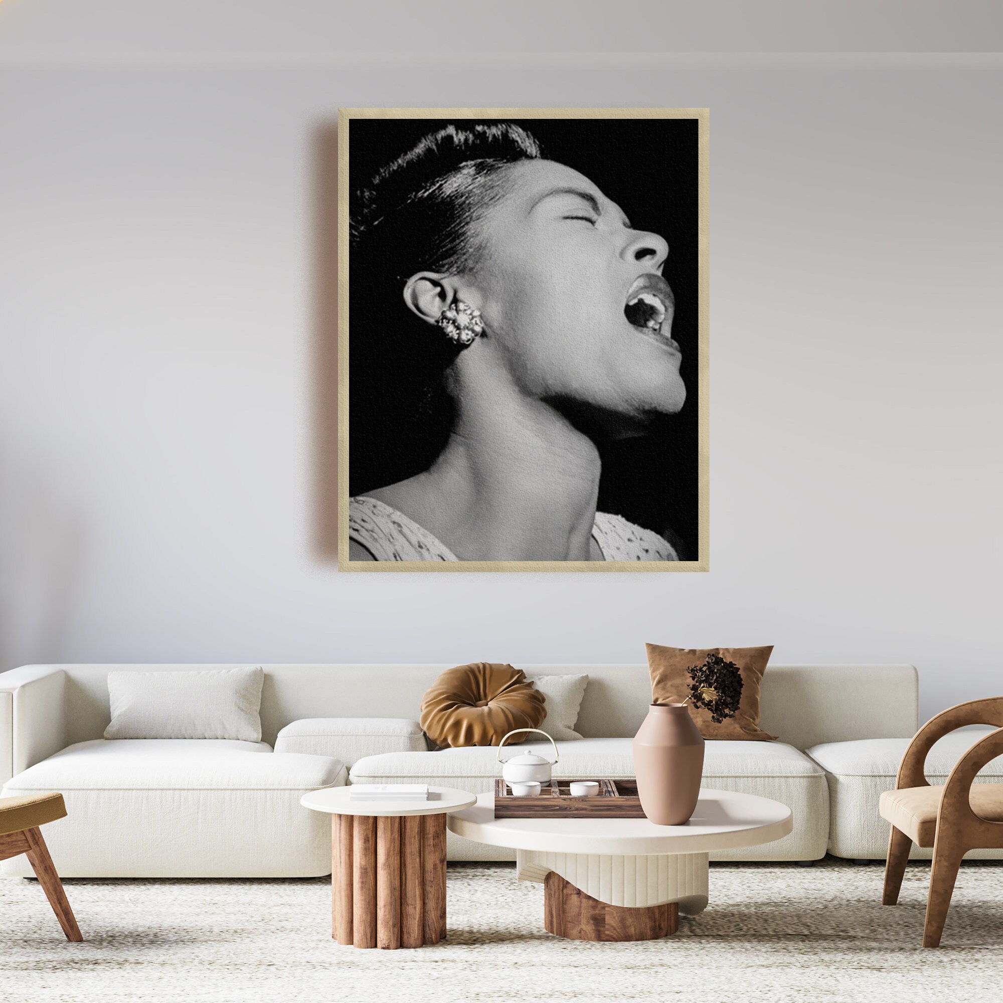Vintage Billie Holiday Poster Jazz Icon Wall Art for Music Lovers Retro ...