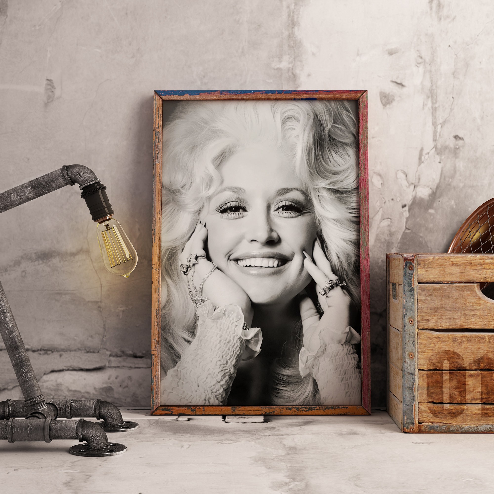 Dolly Parton Decor Vintage Country Music Digital Poster Print Musician ...