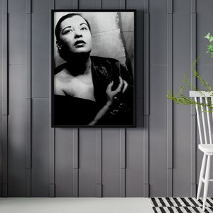 Billie Holiday Poster - Jazz Icon Wall Art for Music Lovers - Retro ...