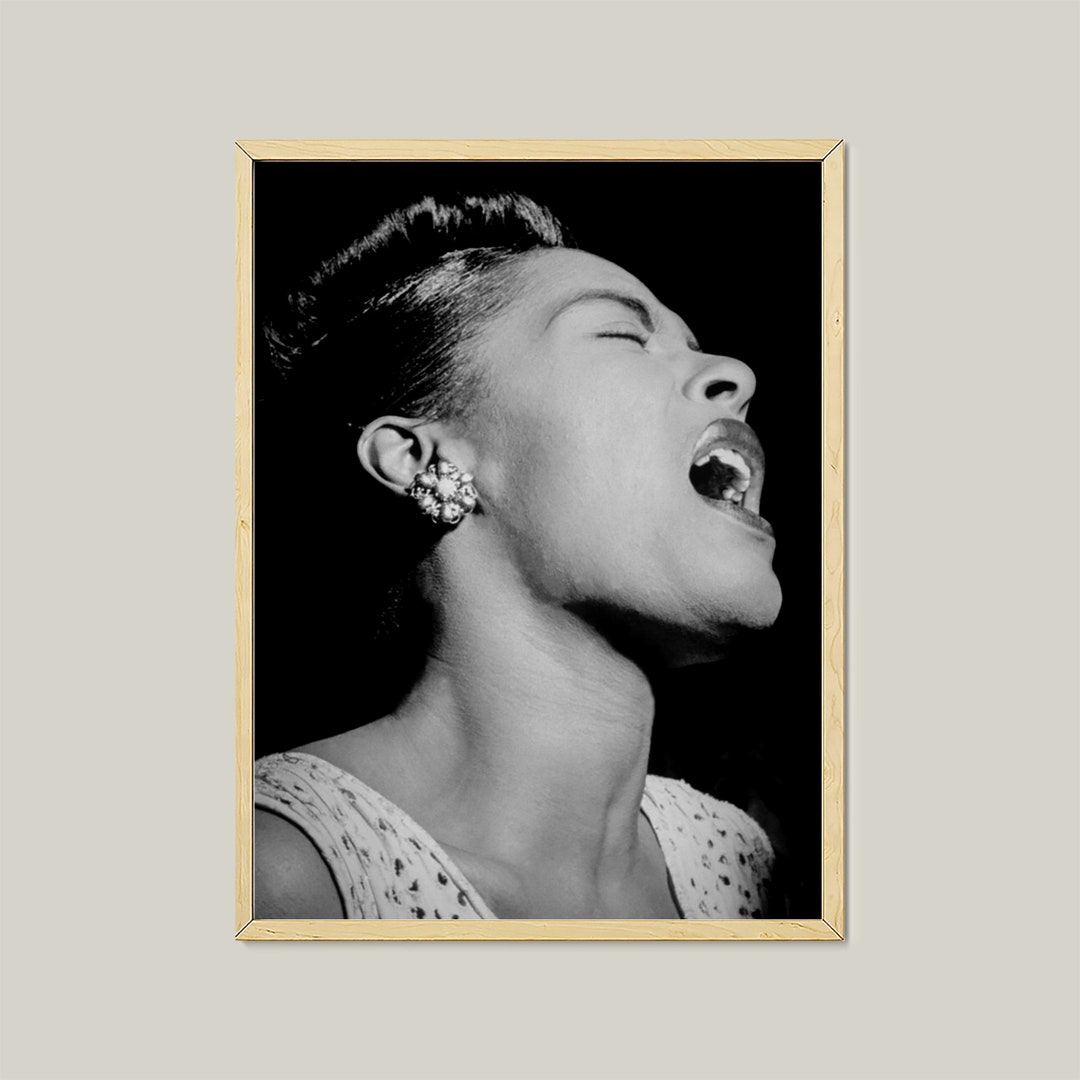 Vintage Billie Holiday Poster - Jazz Icon Wall Art for Music Lovers ...