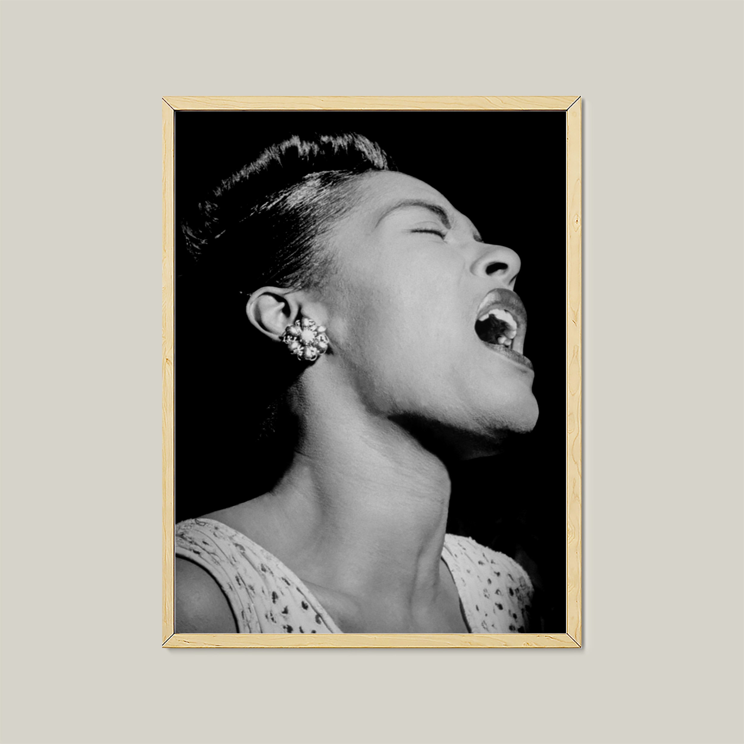 Vintage Billie Holiday Poster Jazz Icon Wall Art for Music - Etsy