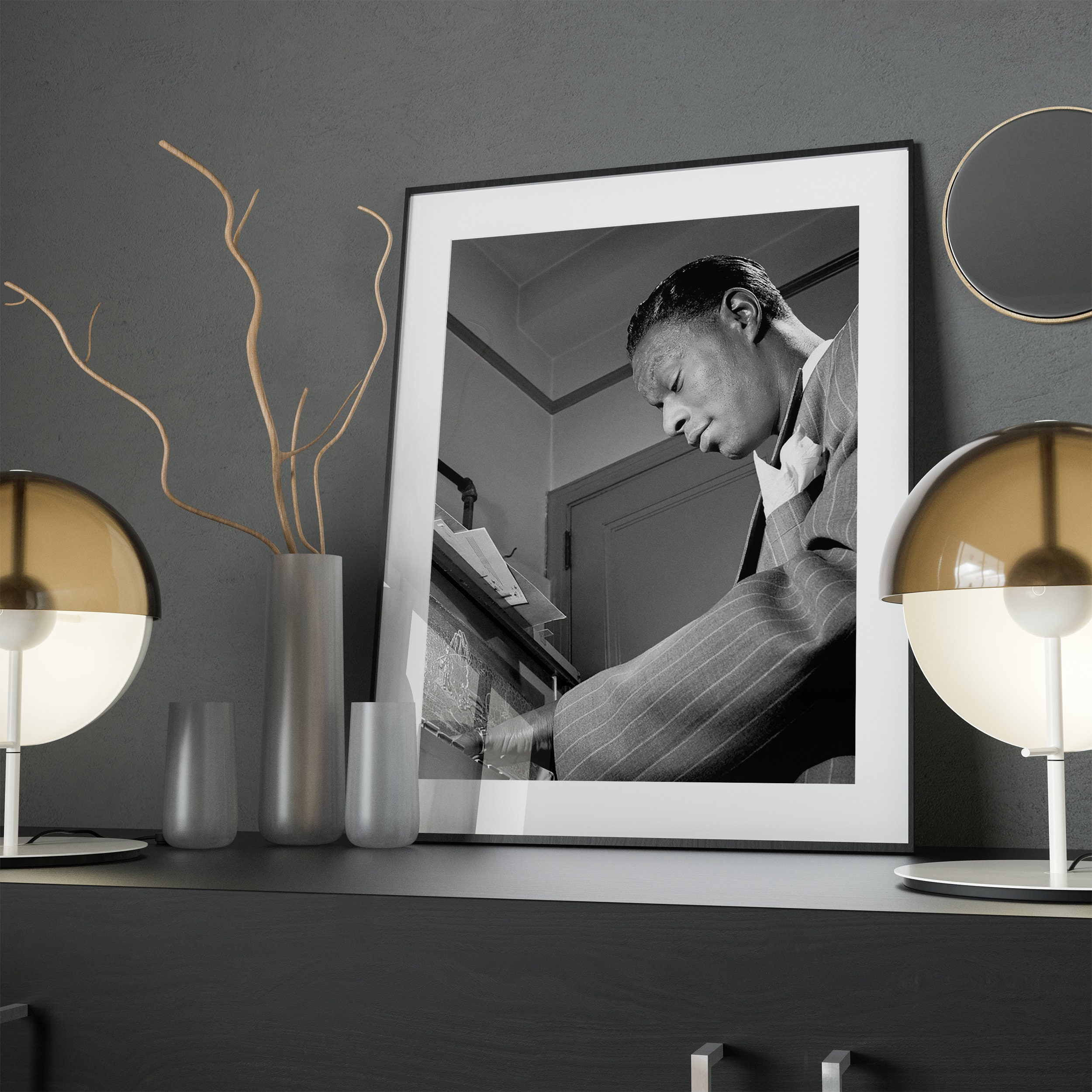 Vintage nat King Colejazz Poster-jazz - Etsy