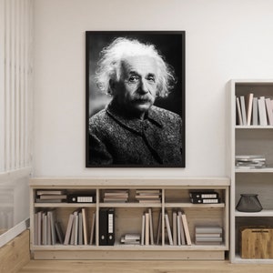 Albert Einstein Poster Print-einstein Art-einstein Wall Art Decor ...