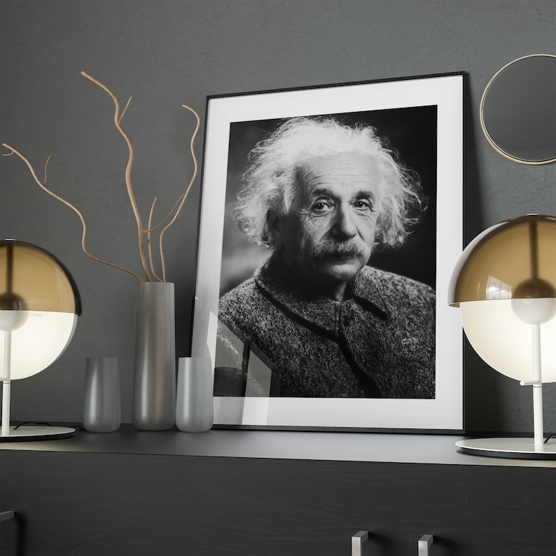 Albert Einstein Poster Print-einstein Art-einstein Wall Art - Etsy