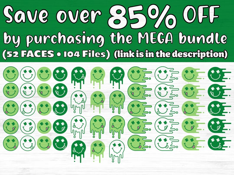 Smiley Face Clover Svg, Smiley Face Shamrock SVG, Smiley Face St ...