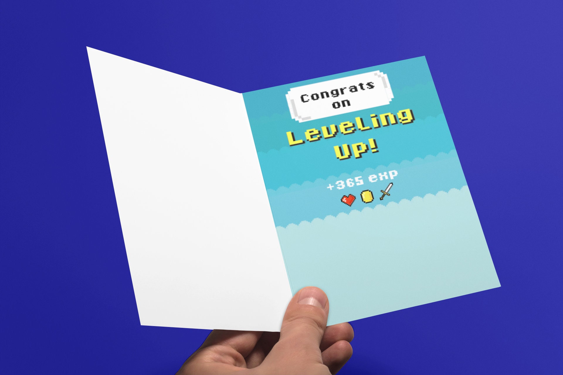 Video Game Birthday Card Printable, 5x7 4.25x5.5 Card Gift for Son ...