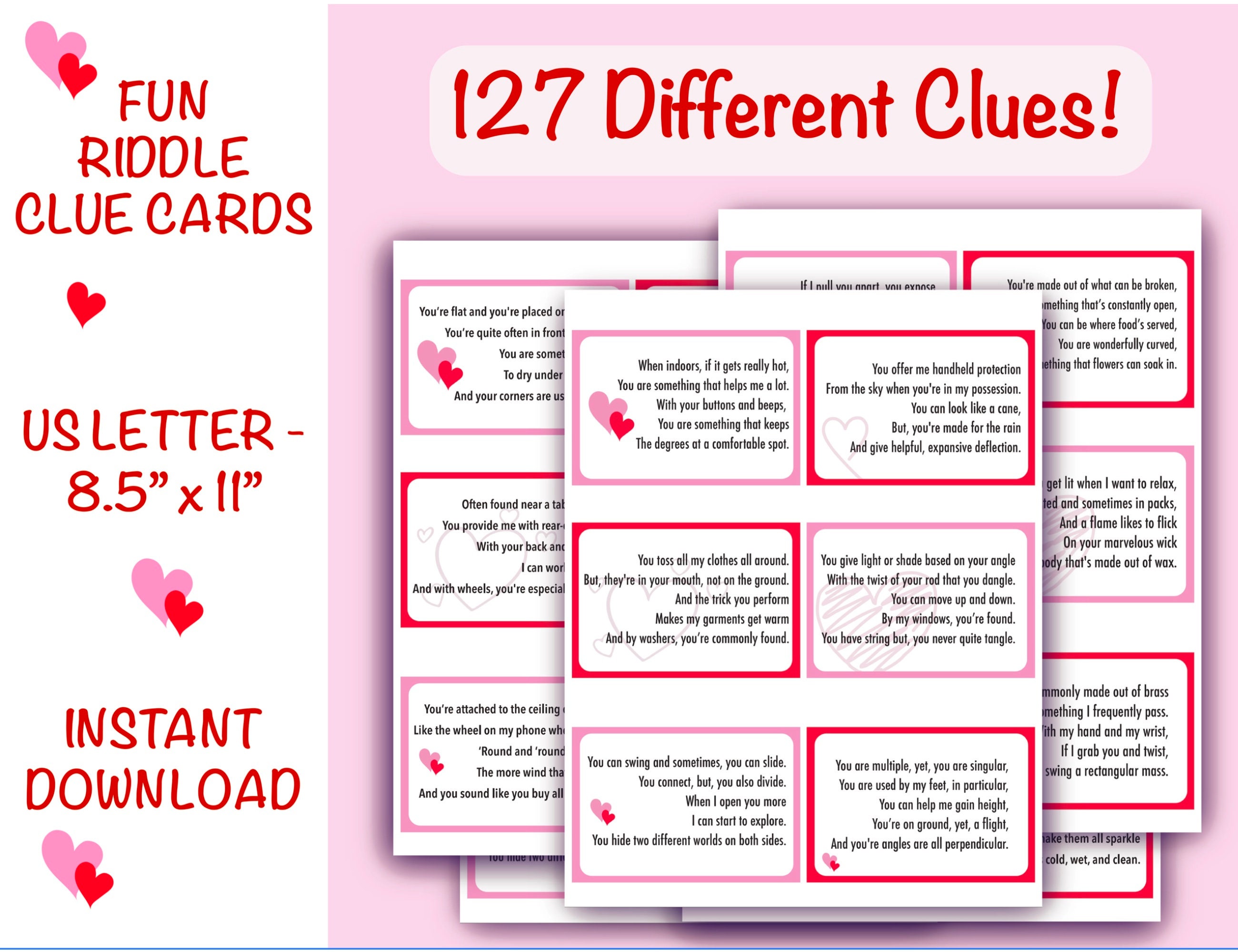 Valentine's Day Scavenger Indoor Scavenger Hunt, Valentines Day ...