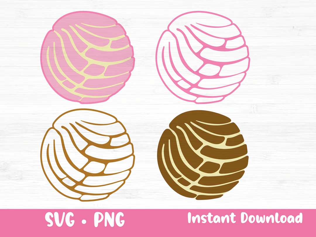 Conchas SVG, PNG, Pan Dulce Svg, Ai Mexican Sweet Bread Clipart Bundle ...