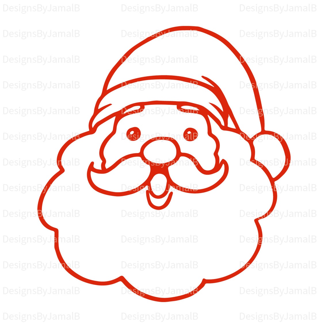 Santa Face Svg Png Santa Claus Head Svg Cricut File Santa - Etsy