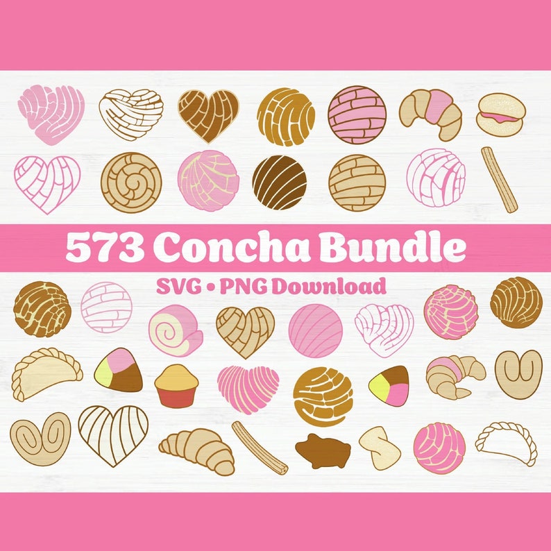 573 Concha SVG Bundle, PNG, Pan Dulce Svg Png, Cafecito Y Chisme Svg ...