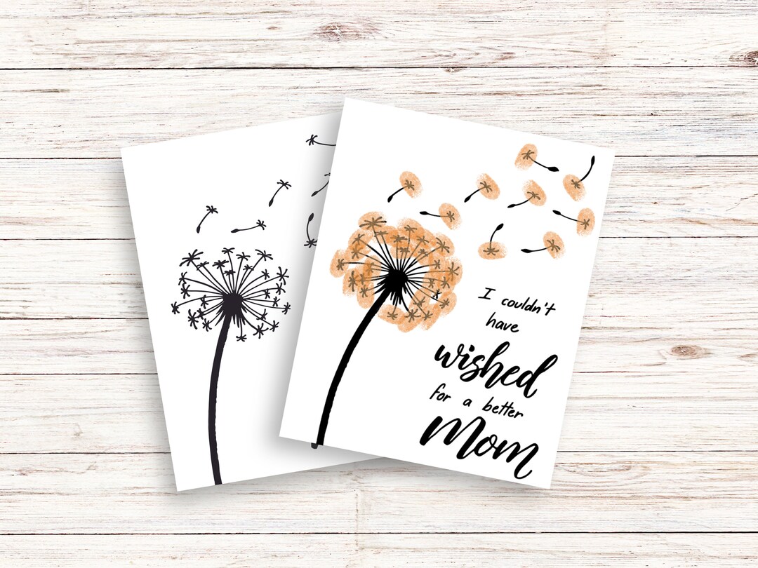 Mother's Day Printable Flower Finger Paint, Kids Handprint Keepsake ...